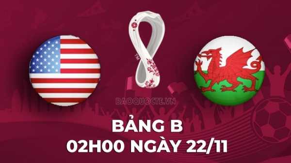 Link xem trực tiếp Mỹ vs Xứ Wales (02h00 ngày 22/11) bảng B World Cup ...