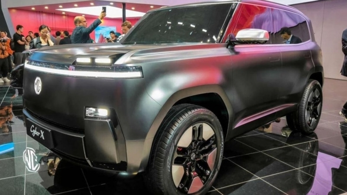 Cận cảnh SUV điện MG Cyber X Concept ra mắt tại Trung Quốc