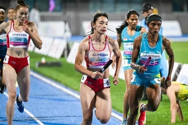 Vietnamese runners win silver at the Asian Athletics Championships