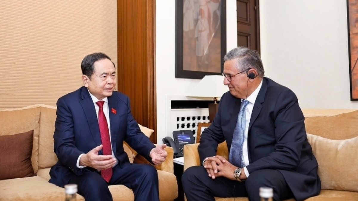 Moroccan Prime Minister Aziz Akhannouch welcomes NA Chairman Tran Thanh ...
